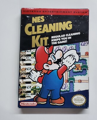 NINTENDO NES OEM CLEANING KIT ~ Original with Box Cartridge Mario ...