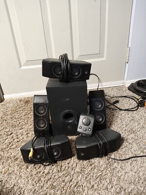 Logitech X-540 5.1 Surround Sound Speaker System w/ Subwoofer | eBay