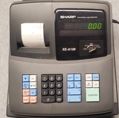Cash Registers - Sharp Xe-A106 Electronic Cash Register