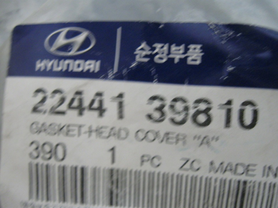NEW GENUINE HYUNDAI KIA VALVE COVER GASKET (PN 22441 39810) | eBay