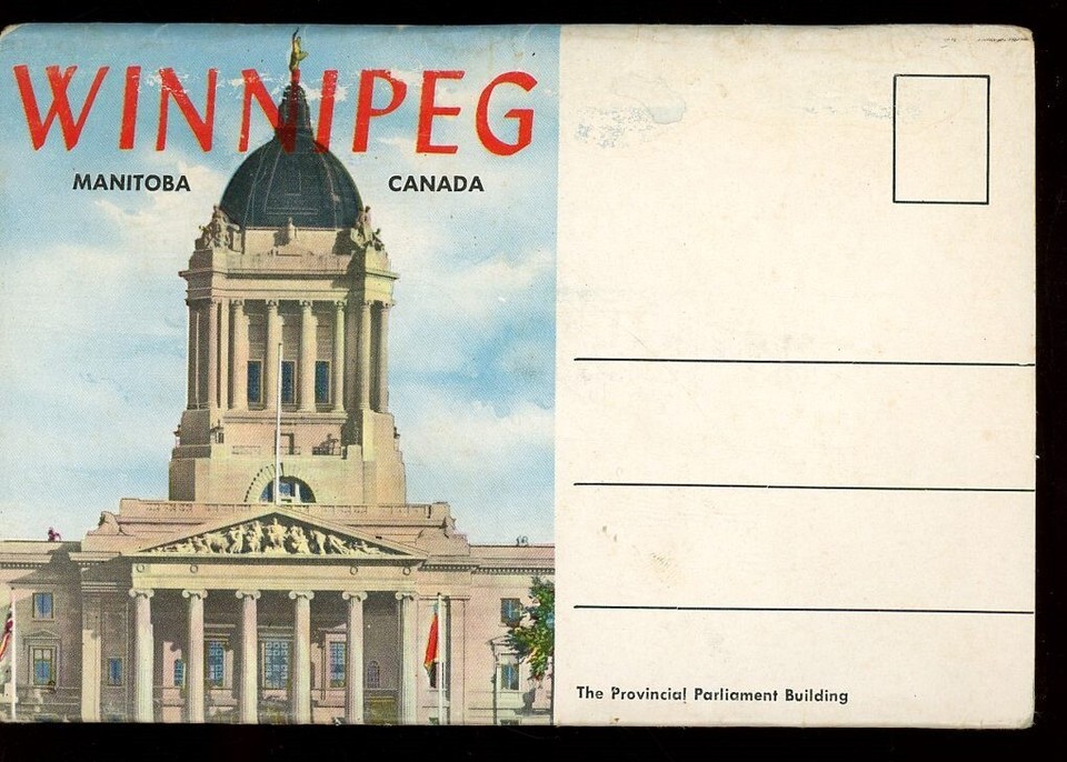 Winnipeg Manitoba Canada Souvenir Postcard Book | eBay