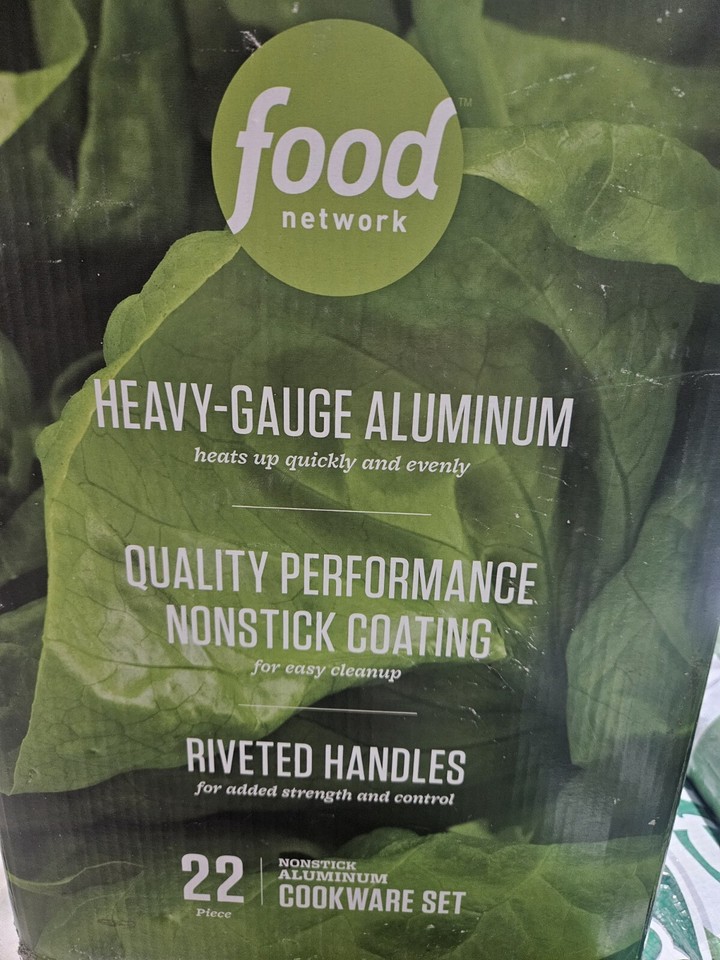 Food Network Cookware Set 22 Piece Aluminum | eBay