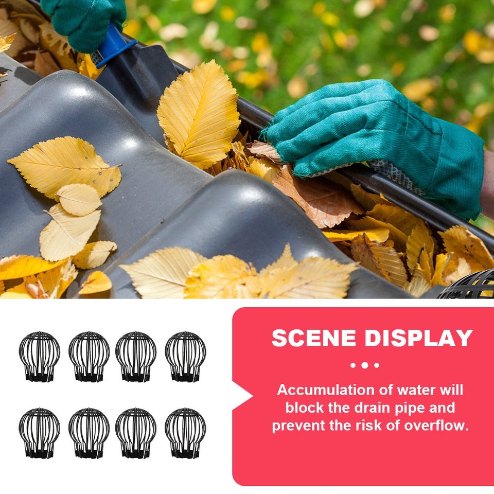 8 Pcs Balloon Gutter Drain Cover Filter Guard Protection Net | eBay ...