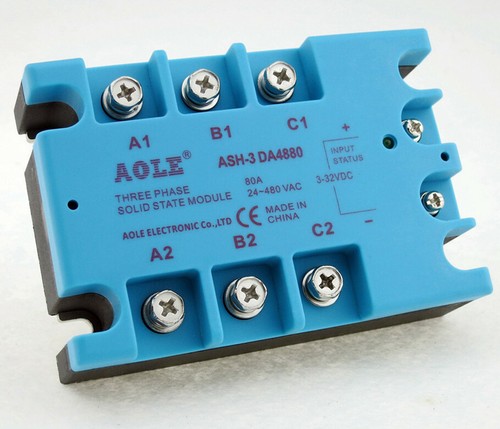ASH-3DA4880 80A three-phase solid state relay TSR-80DA DC-AC | eBay