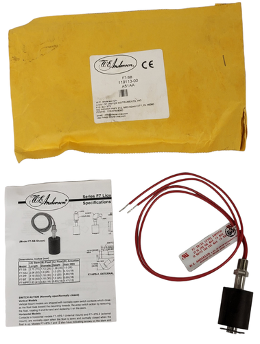 W.E Anderson DWYER F7-SB Vertical Mount Level Switch w Polypropylene/Epoxy Float | eBay