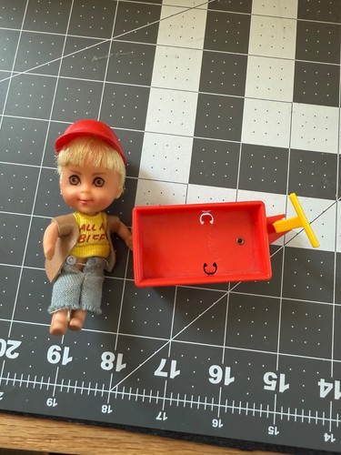 Little Kiddles Doll Call Me Biff with Wagon | eBay