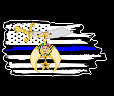 Fire/Police Thin Line Flags Shrine Scimitar | eBay