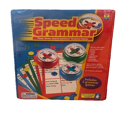 Lakeshore Learning Speed Grammar Game - NEW FACTORY SEALED | eBay