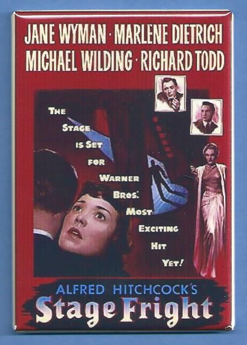 STAGE FRIGHT *2X3 FRIDGE MAGNET* MOVIE POSTER HOLLYWOOD FILM THEATER ...