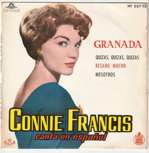 Connie FRANCIS - Granada + 3 - EP 45T (7") vinyle ESPAGNE / SPAIN 1960 ...
