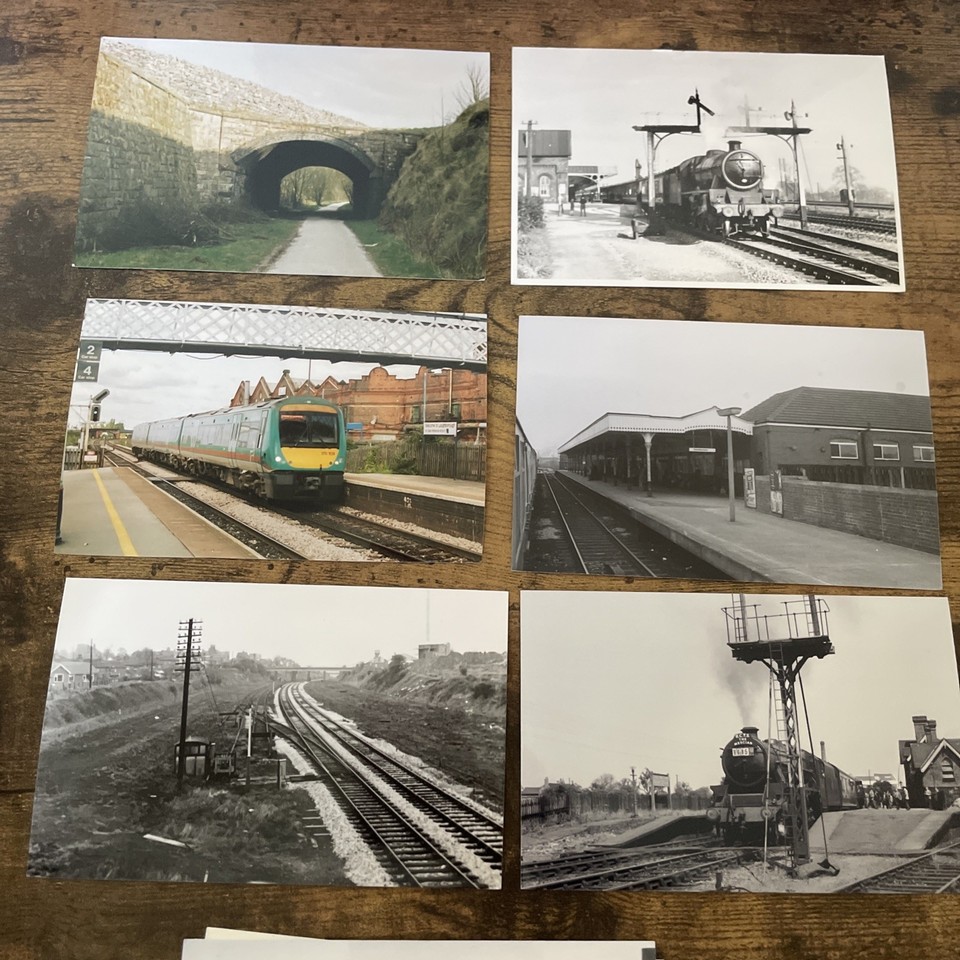 A16. Locomotive Trains /Stations railway photograph Lot All DERBYSHIRE ...