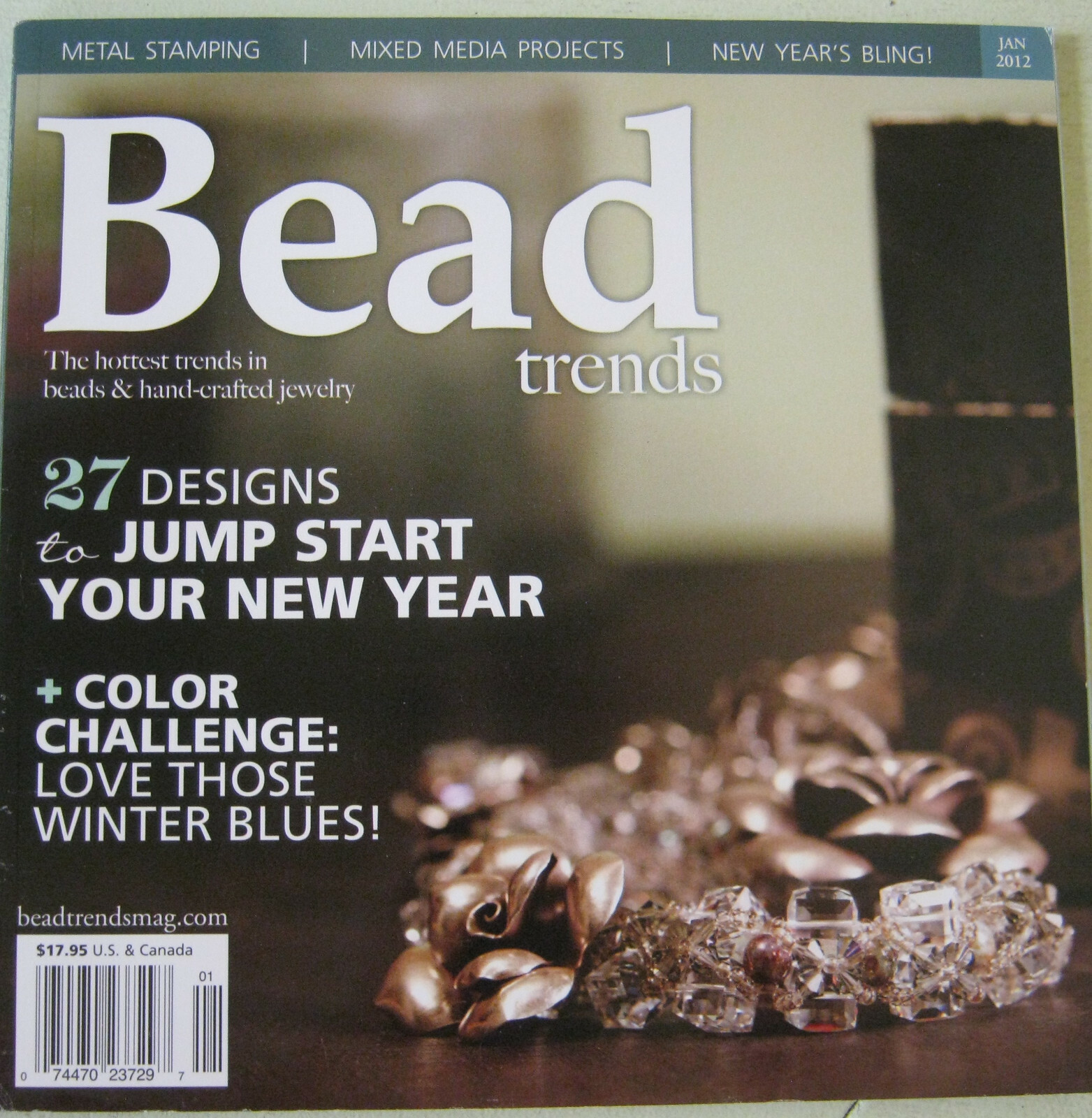 Bead Trends Magazine Mixed Media Jewelry Beading March 2012 Vol 6 Issue ...