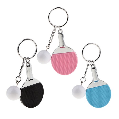 Table tennis bat keychain ring fashion creative keychain birthday gifts ...
