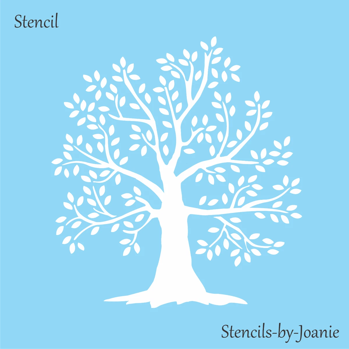 Tree With Roots Stencils