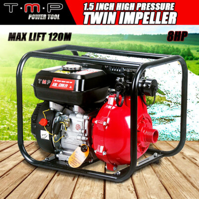 Tmp 1.5inch Twin Impeller 8HP Petrol High Flow Water Transfer Pump ...
