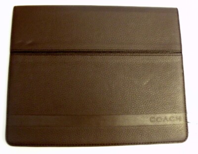 NWT Coach 62356 Camden Pebbled Leather Ipad Case Mahogany Brown | eBay