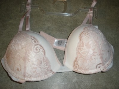 NEW Jaclyn Smith Peach Lace Bra 36C with Underwire | eBay