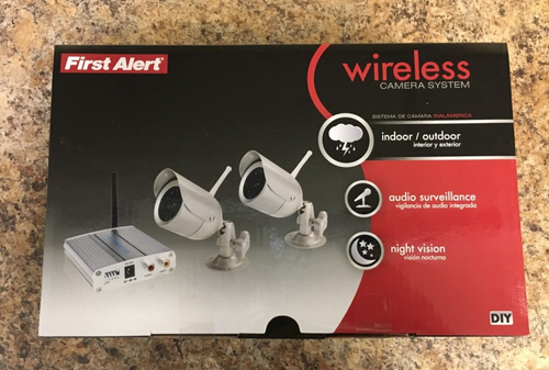 First Alert A-560 Indoor/Outdoor Analog Wireless Camera with Receiver ...