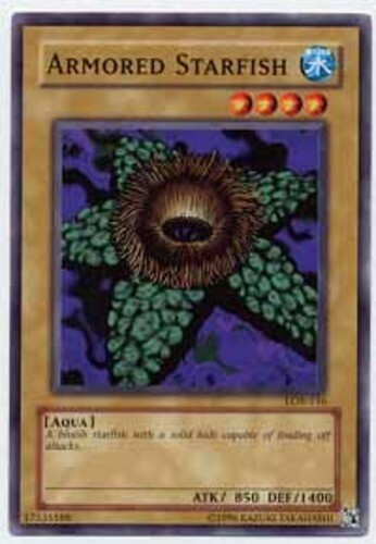 Armored Starfish - LOB-116 - Common - Unlimited Edition NM YuGiOh ...