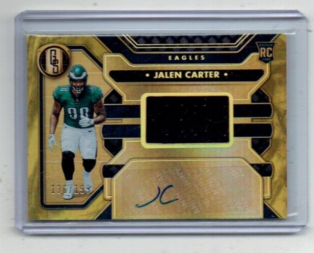 Jalen Carter 2023 Panini Gold Standard Rookie Jersey Auto/Autograaph ...