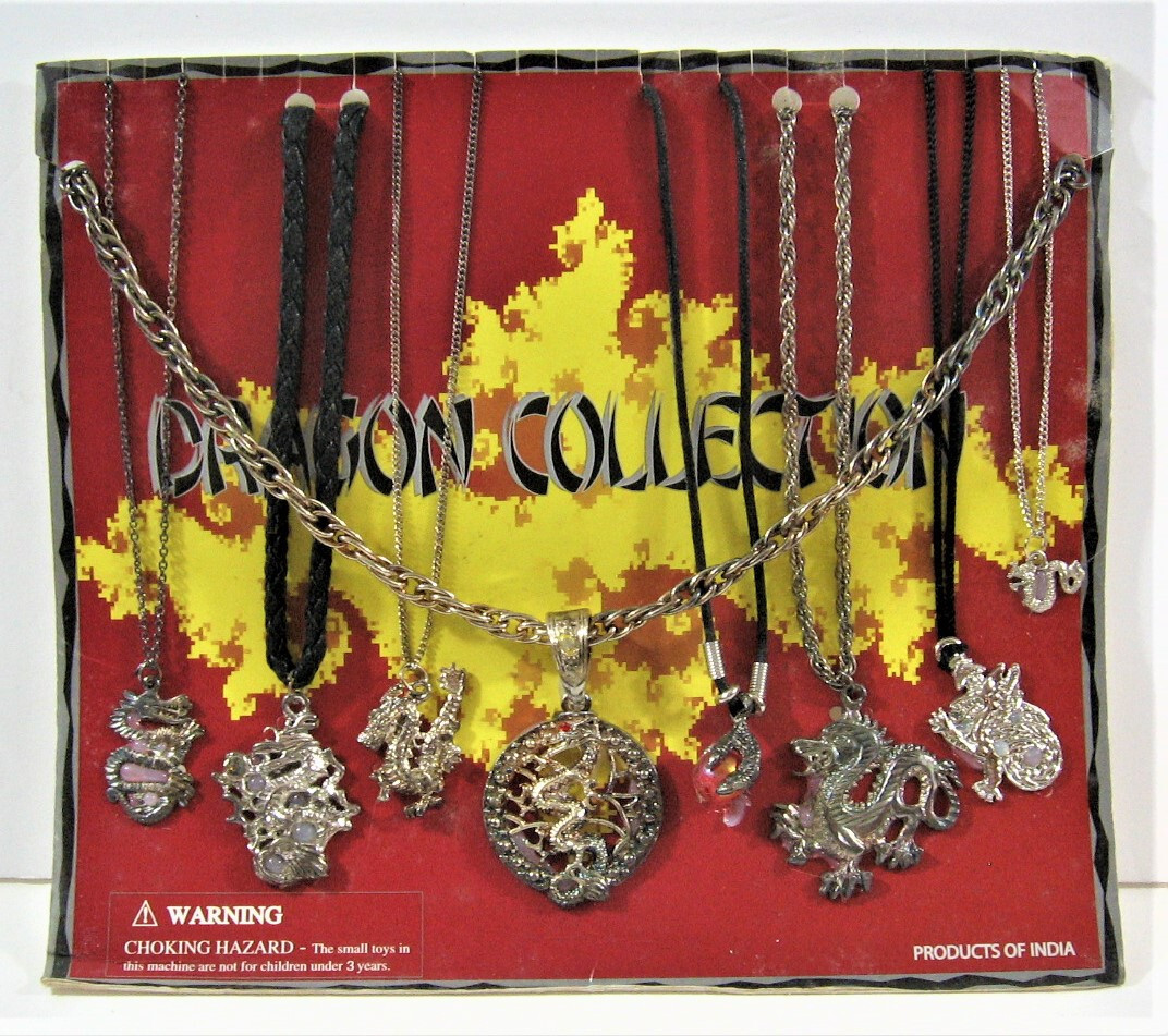 Dragon Jewelry Necklaces Gumball Vending Machine Disp Card Toys #71 | eBay