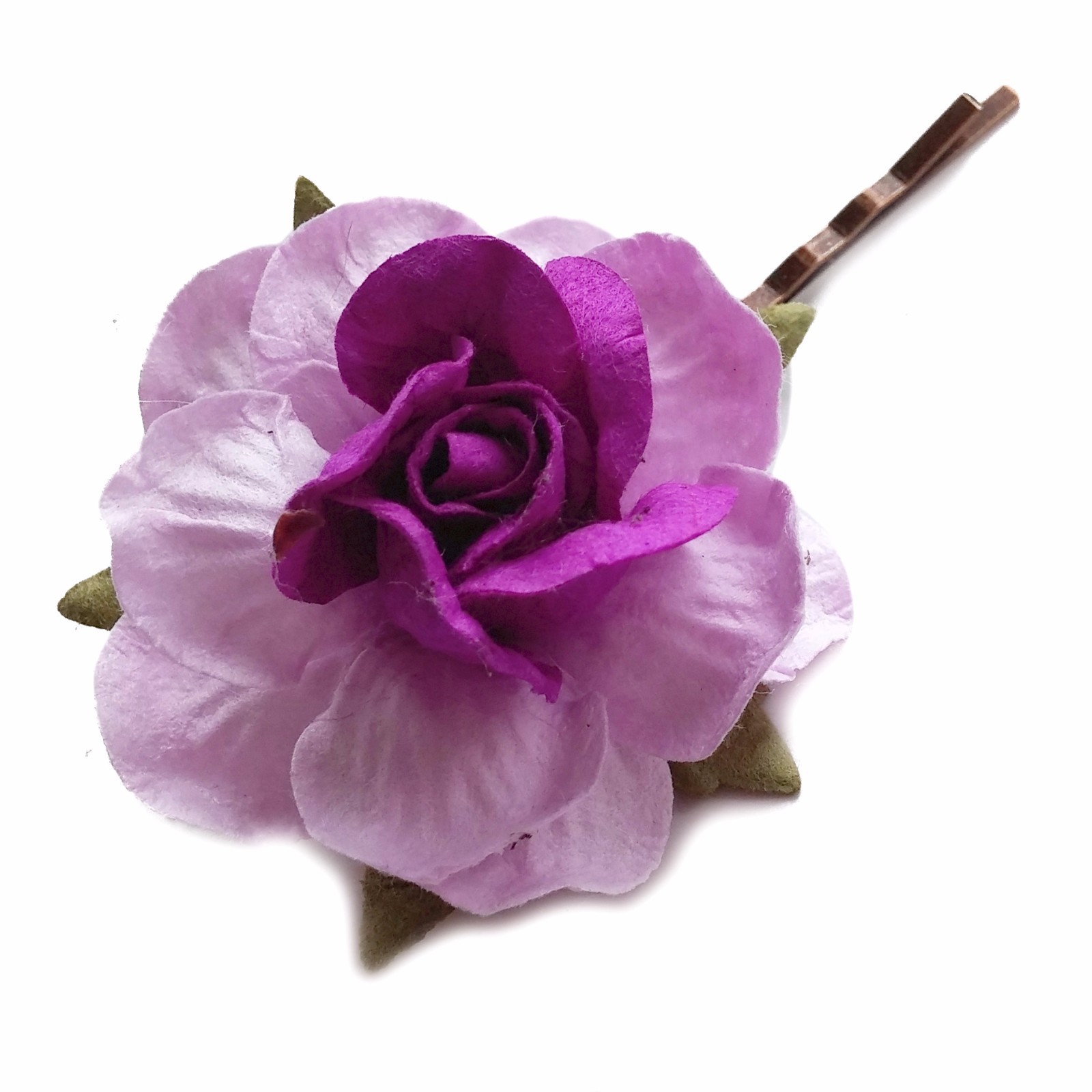 RUSTIC ROSE Hair Clip Vintage Boho Grip Wedding Festival Dance Prom ...