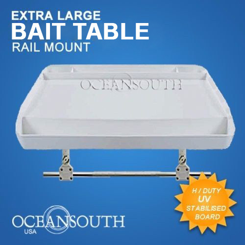 Large Fishing Fillet, Bait Table Rail Mount---Boat/Fishing/Cutting | eBay