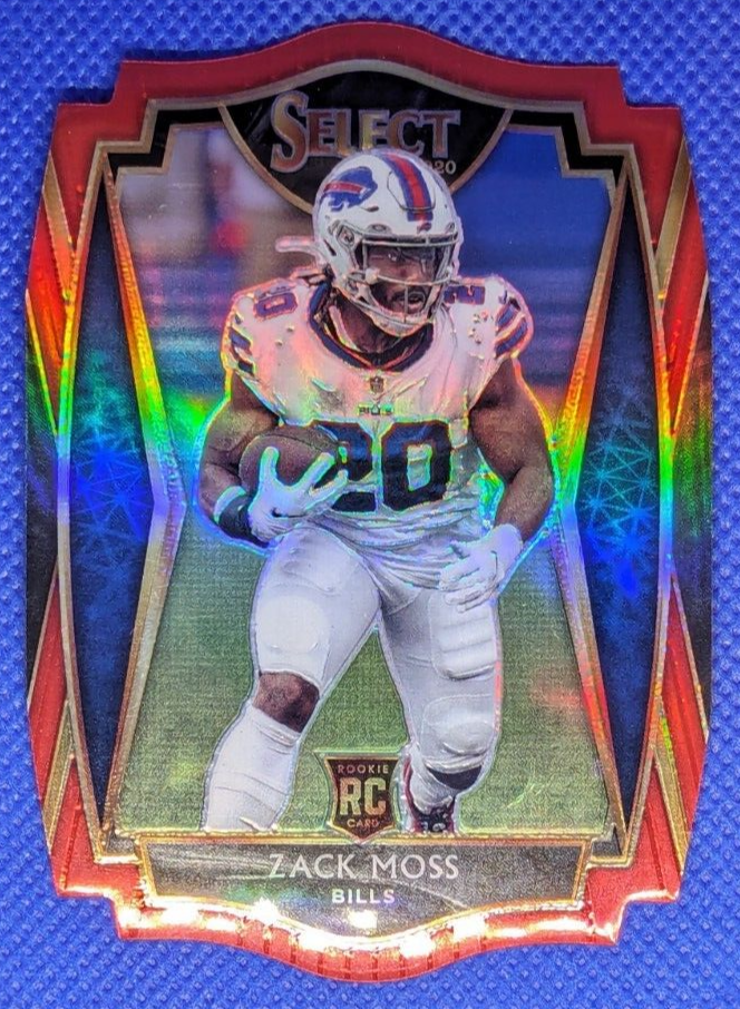 2020 Panini Select ZACK MOSS RC #169 Premier Level Die-cut Red Buffalo ...