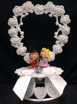 Sally & Linus Wedding Cake Topper snoopy's Peanuts Gang Funny Charlie ...