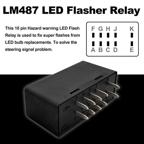LM487 LED Flasher Relay Turn Signal Control Module Compatible with GMC ...