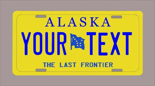 Alaska License Plate - Custom Text | eBay