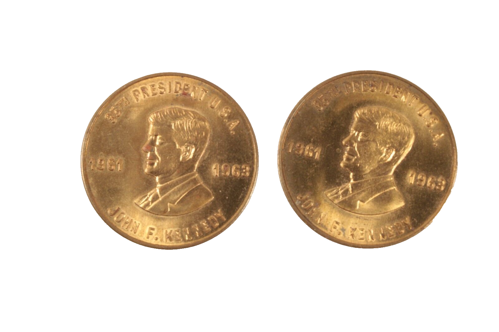 JOHN F KENNEDY Token President JFK Collectible Large Coin Medal Lot of ...