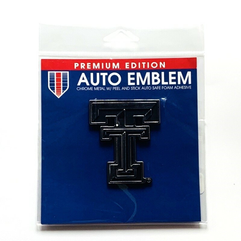 Texas Tech Red Raiders Chrome Metal Decal NCAA Auto Truck Car Premium ...