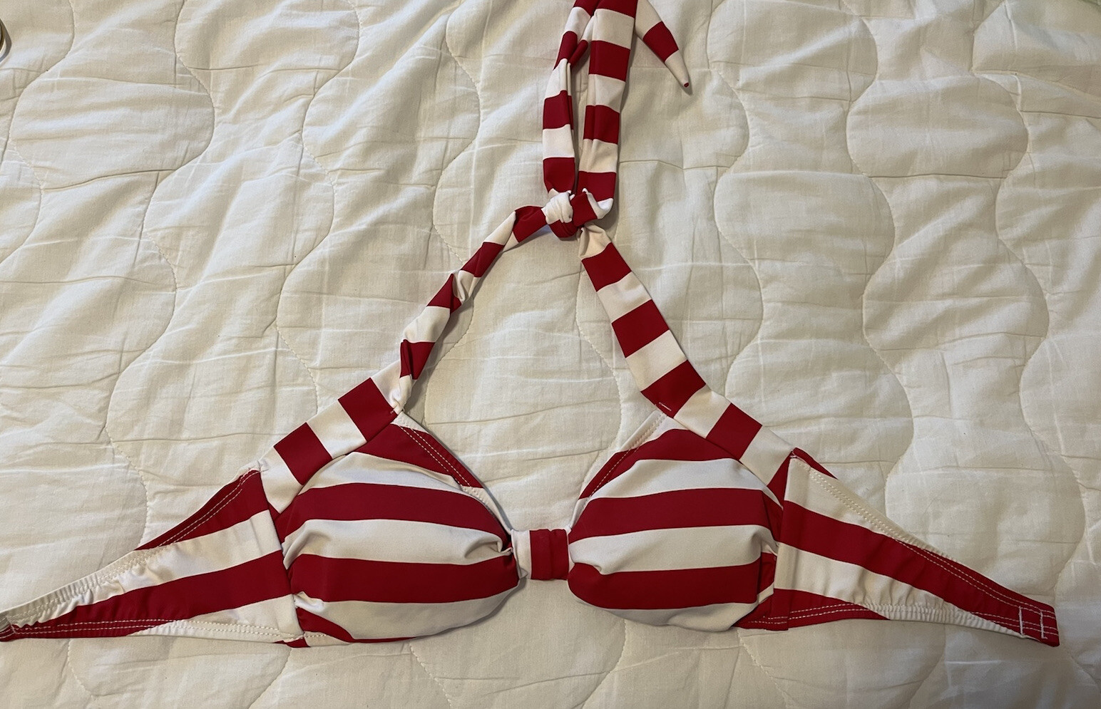 Esther Williams Beach Blanket Bikini Swim Top White R… - Gem