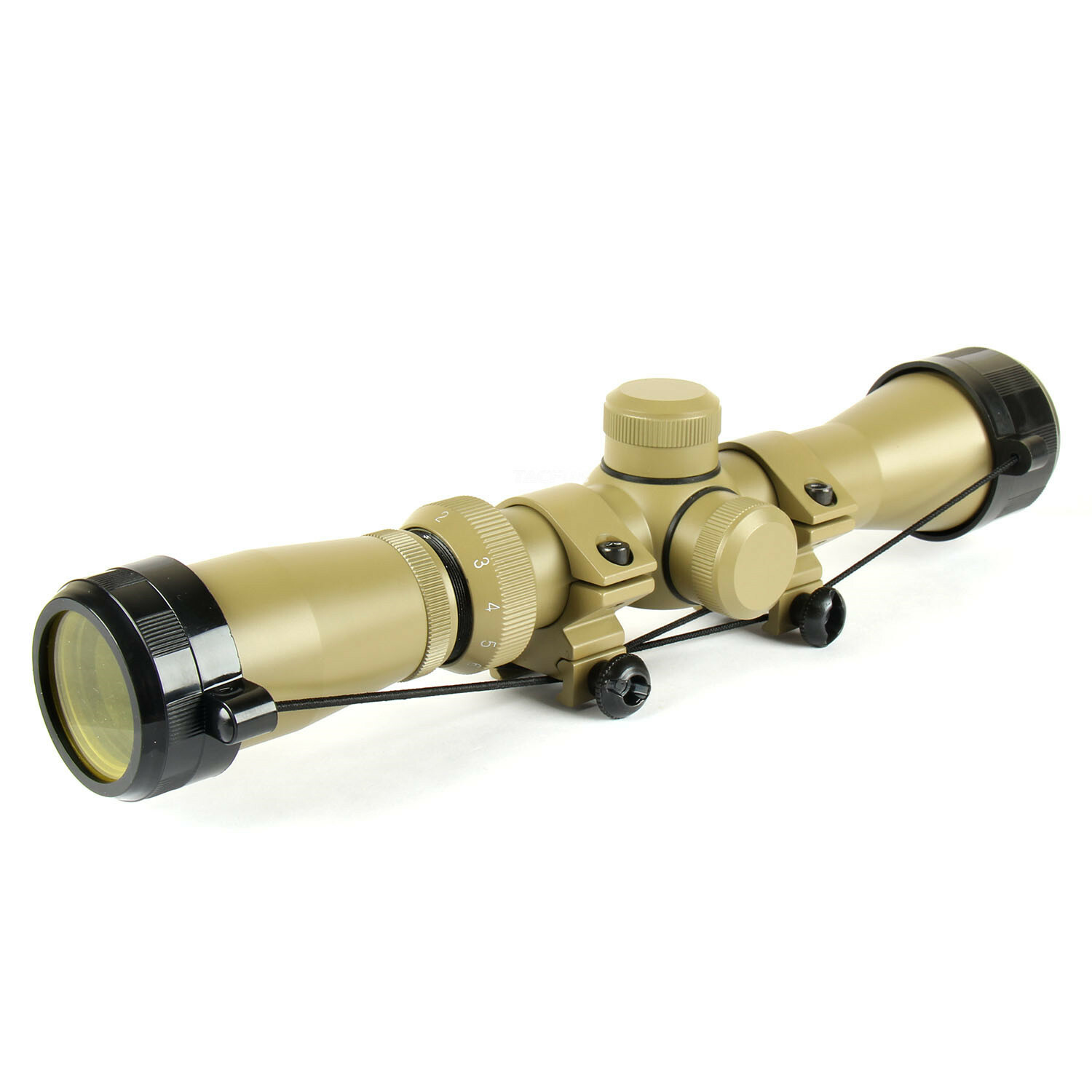 TAN Mosin Nagant 2-7x32 Long Eye Relief Scope + M44 M91 30 Scout Mount ...