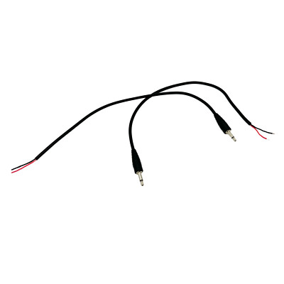 100 3.5mm 1/8" Monaural Mini Mono Plug Bare Wire 12V DC Trigger Audio ...
