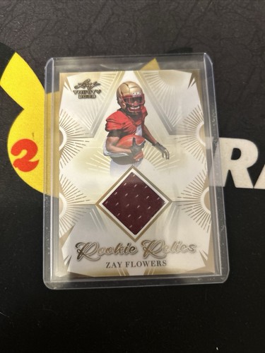 2023 LEAF TRINITY ZAY FLOWERS ROOKIE/RC JERSEY RELIC #RR40 | eBay
