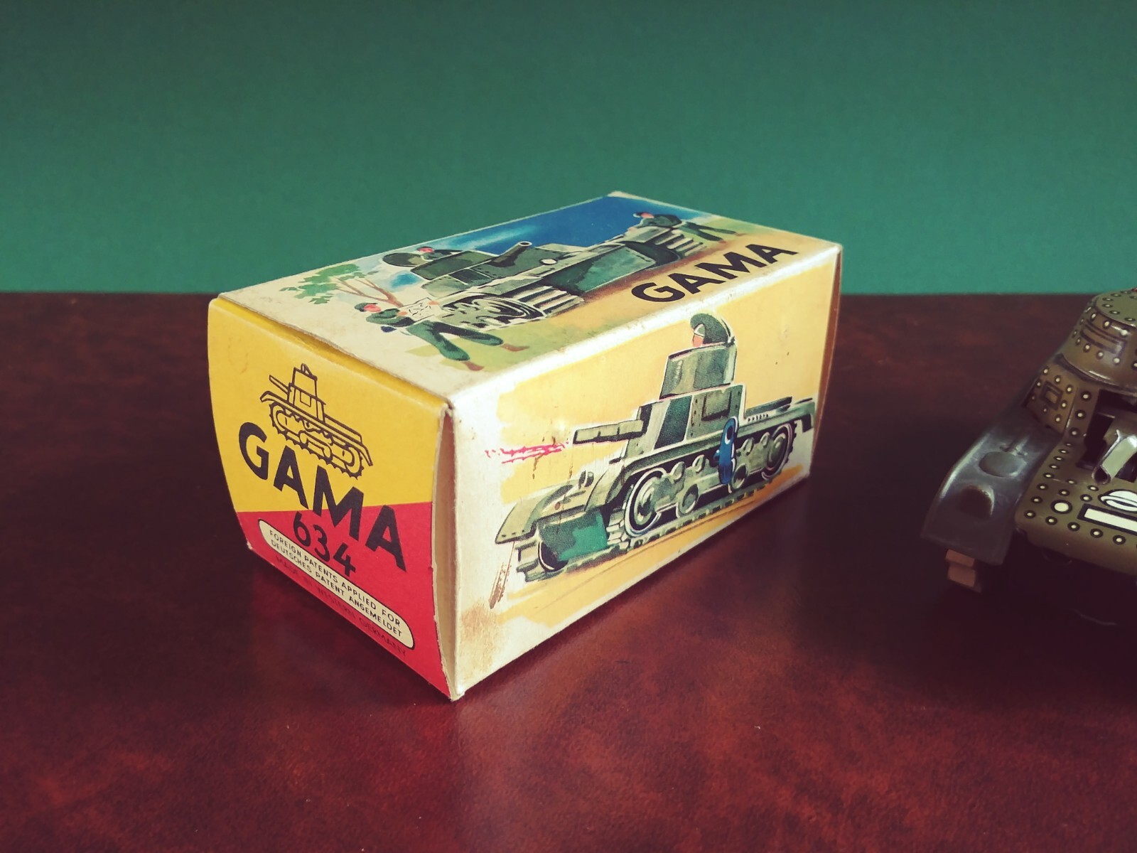 GAMA #634 Tin Wind-up Panzer Tank with Sparks w/ Or. Box | eBay