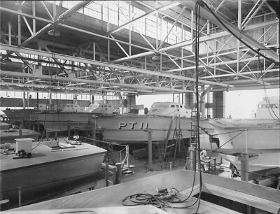 WW2 WWII Photo World War Two / Elco PT Boat Factory Bayonne NJ US Navy ...