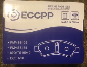 Eccpp FMVSS 105/FMVSS 135/ISO/TS16949/ECE R90 Conjunto De Pastillas De ...