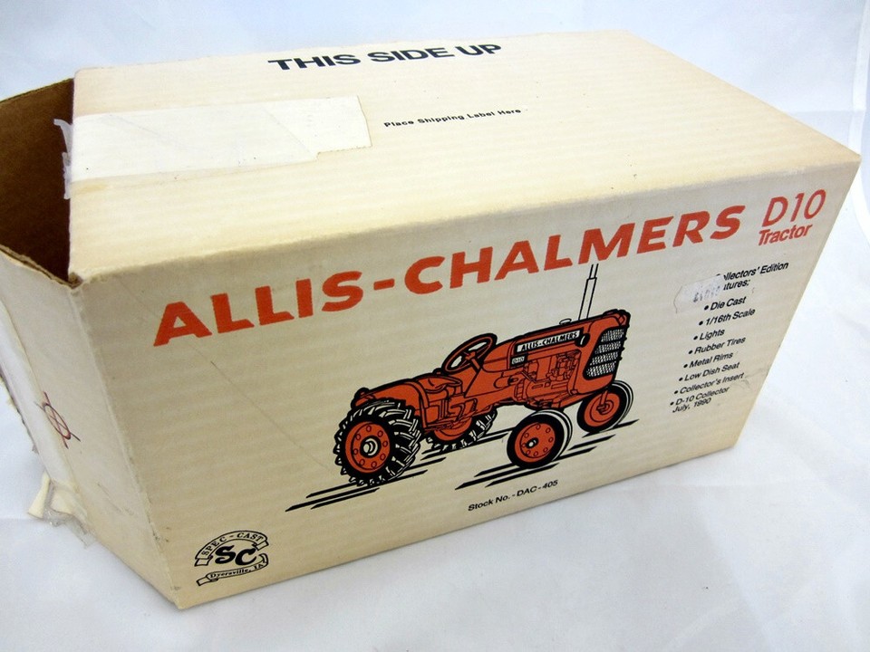 Spec-Cast Allis Chalmers D10 1/16 Diecast Tractor Toy with Box July ...