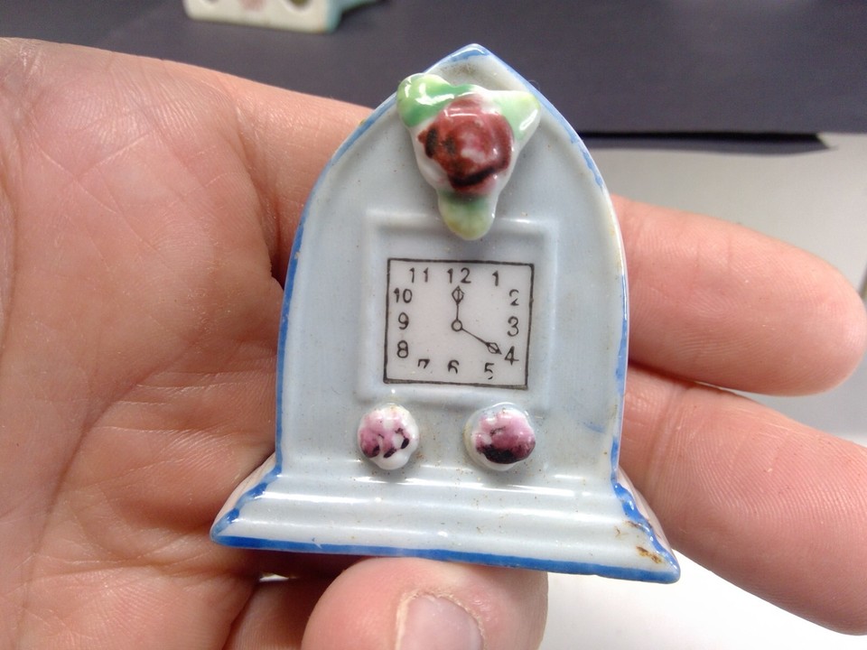 Group of 7 Made in Occupied Japan Miniature Ceramic Clock Figurines | eBay