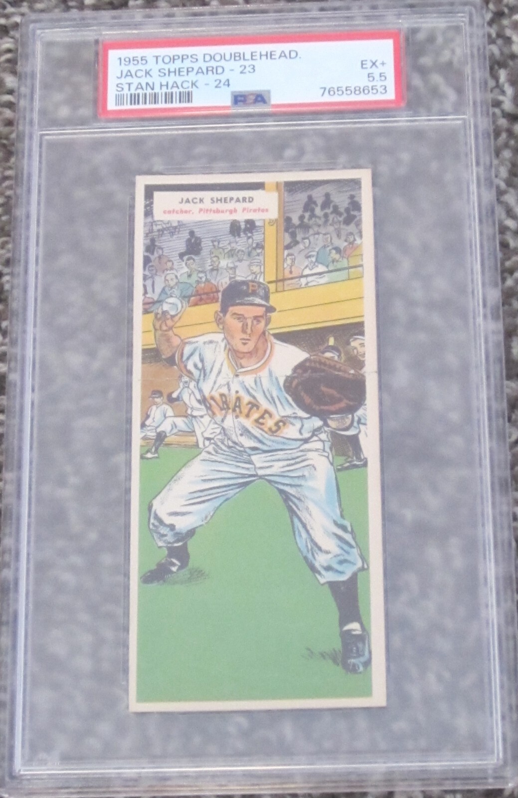 1955 Topps Double Headers - Stan Hack, Jack Shepard #23-24 (RC) for ...