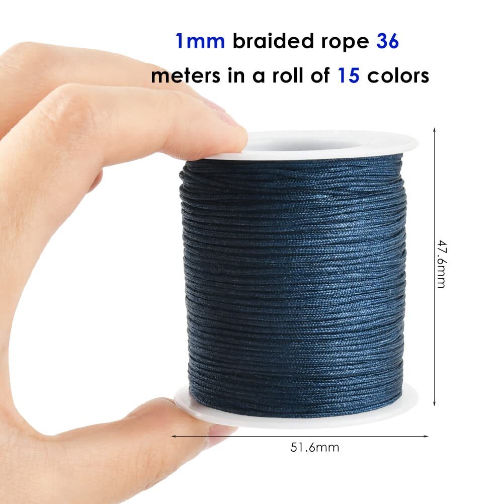 600 Yards 1mm Nylon Beading String Hilo Chino para Pulseras Chinese ...