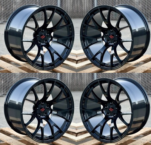 20x11 ET-2.5 BLACK WHEELS FOR WIDEBODY DODGE CHALLENGER CHARGER HELLCAT ...
