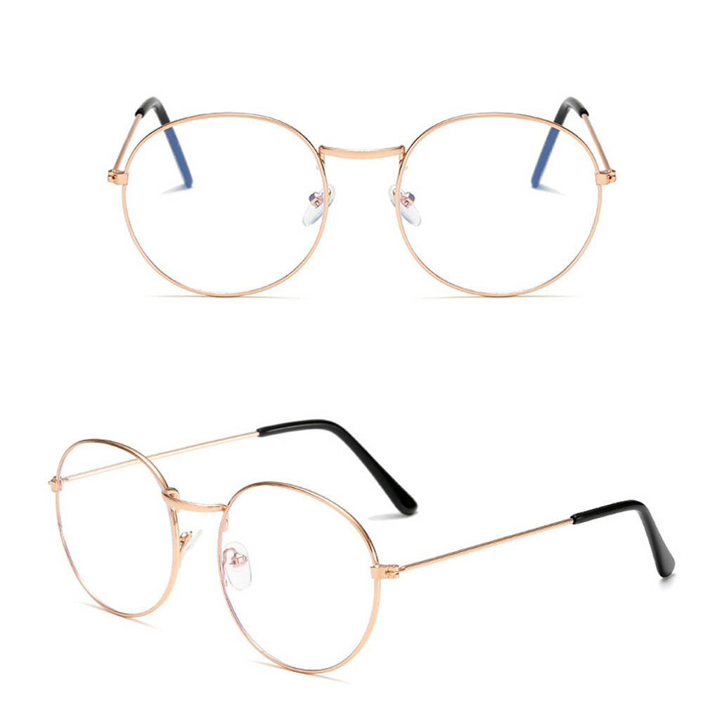 Metal Glasses Eye Protection Ultra Light Frame Anti-Blue Light ...