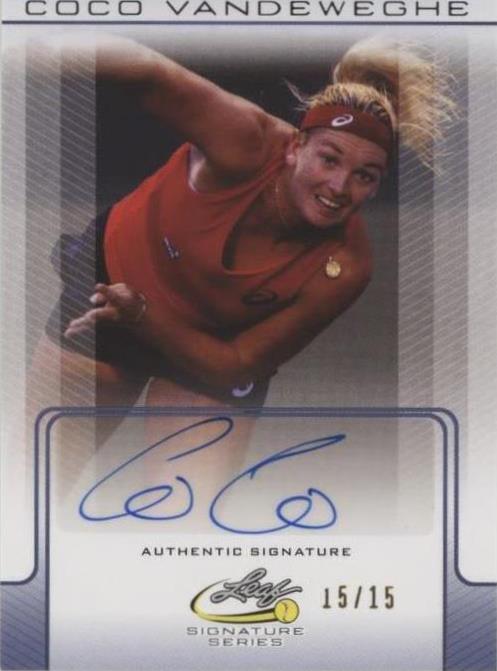 2017 Leaf Signature Series - Coco Vandeweghe #BA-CV1 Blue /15 (AU) for ...