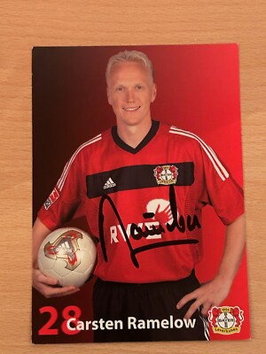 Carsten Ramelow Bayer 04 Leverkusen Autogrammkarte original signiert # ...