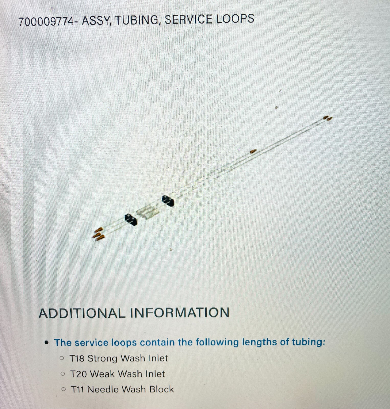 Waters Tubing Service Loops Assembly PN 700009774 for sale online | eBay