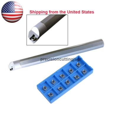 Solid Carbide Boring Bar 1/2" x 5.50" C08-SCLCR2 + 10PX CCGT 21.51 ...